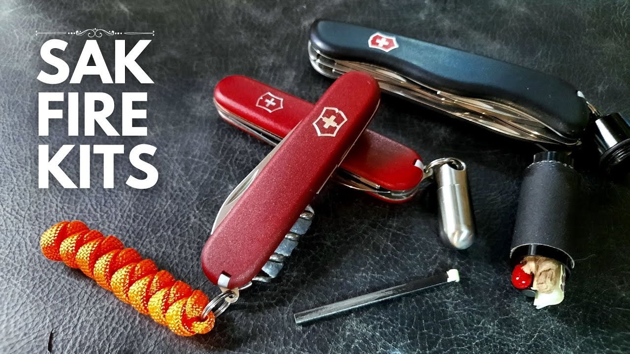 Swiss Army Knife Fire Kits for Hiking & Bushcraft | Urban Knife guy