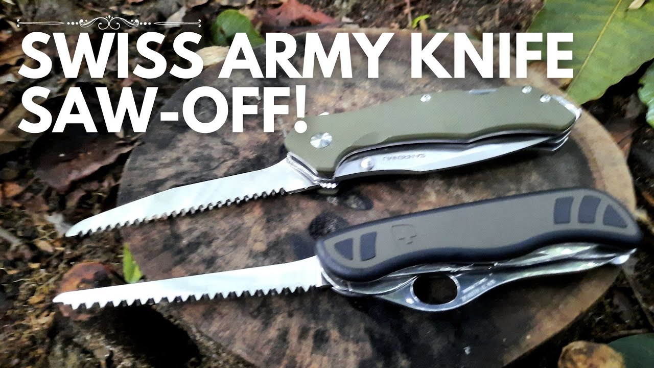 Saw Off! Victorinox Swiss Soldier vs Sanrenmu 9019 | Urban Knife guy
